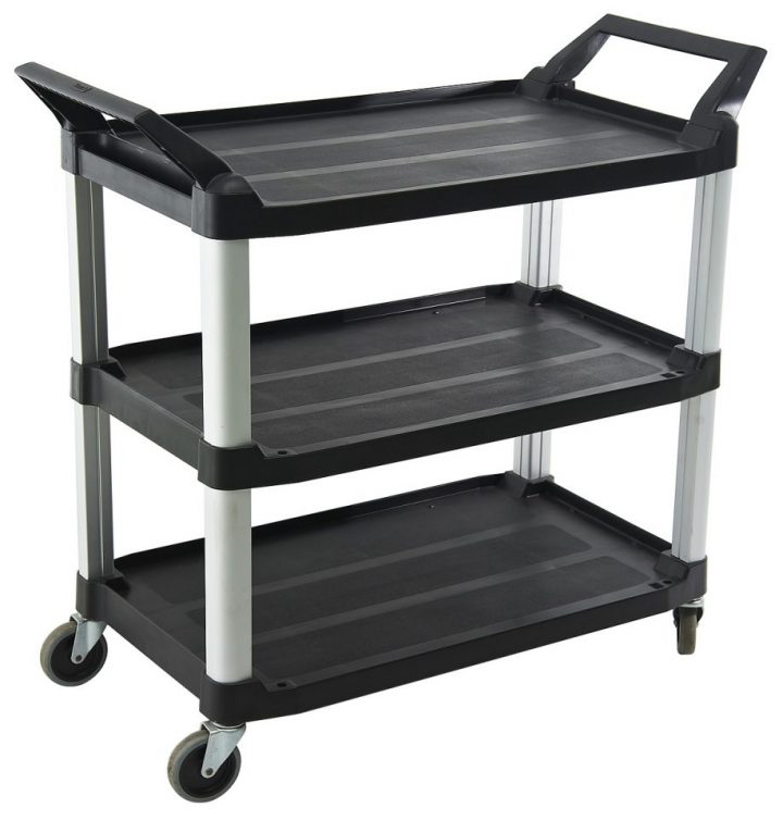 TRUST® Commercial 3 Tier Large Utility Service Cart - Ken Hands ...